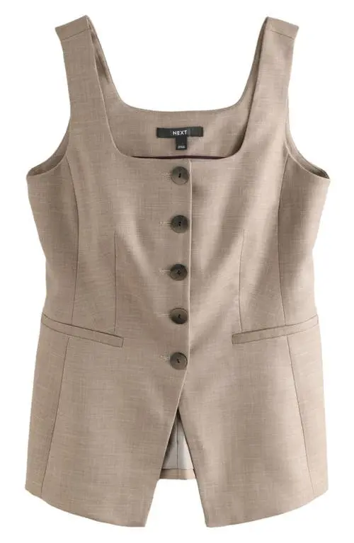 NEXT Cross Hatch Square Neck Tailored Vest