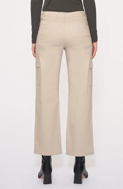 BAYEAS Angel High-waist Ankle Cargo Pants - Stone
