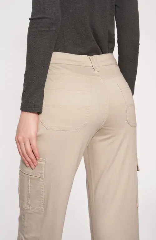 BAYEAS Angel High-waist Ankle Cargo Pants - Stone