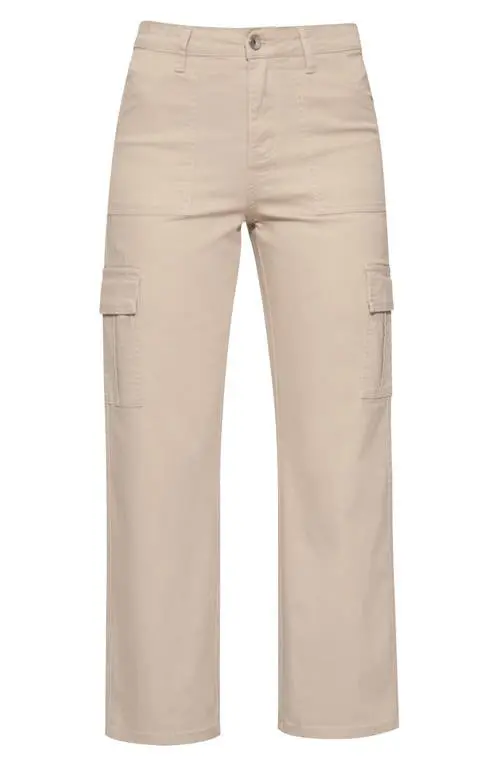 BAYEAS Angel High-waist Ankle Cargo Pants - Stone