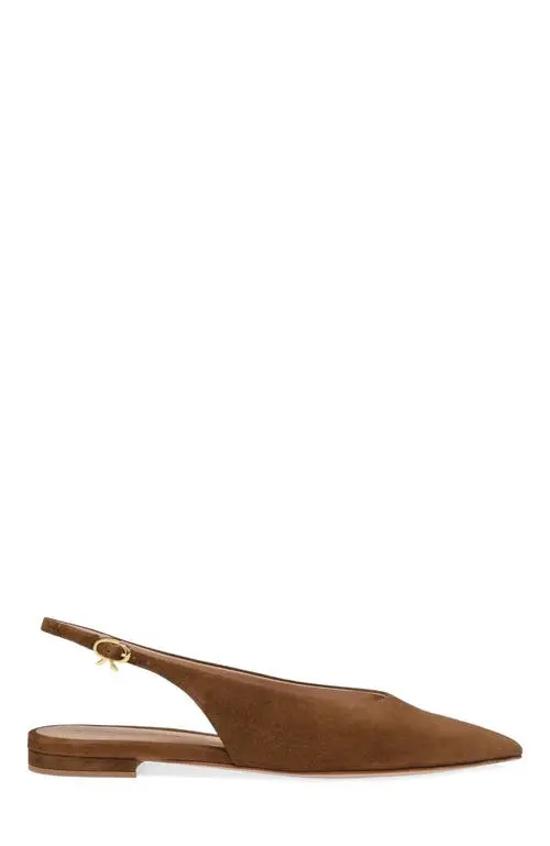 GIANVITO ROSSI Robbie Sling 05 Slingbacks - Brown Suede