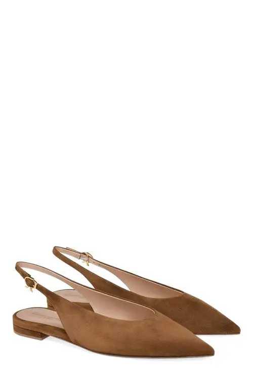 GIANVITO ROSSI Robbie Sling 05 Slingbacks - Brown Suede