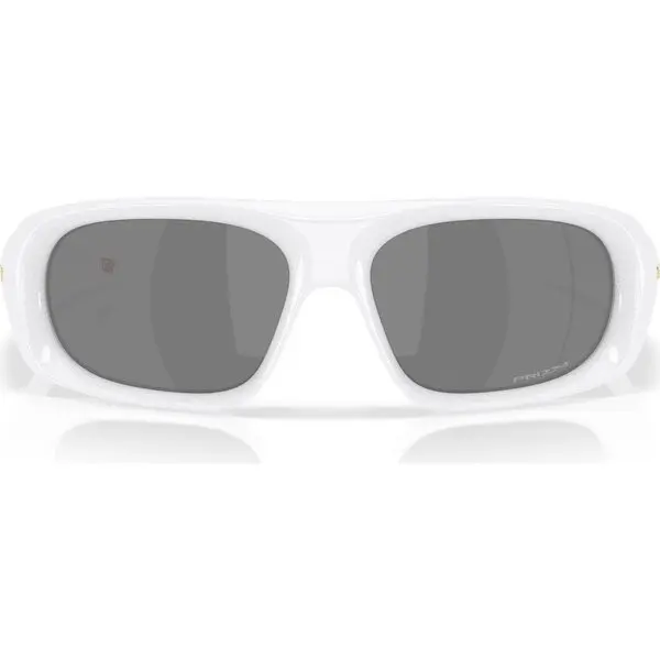 Oakley 61mm Prizm™ Shield Sunglasses - Pearl White/ Black