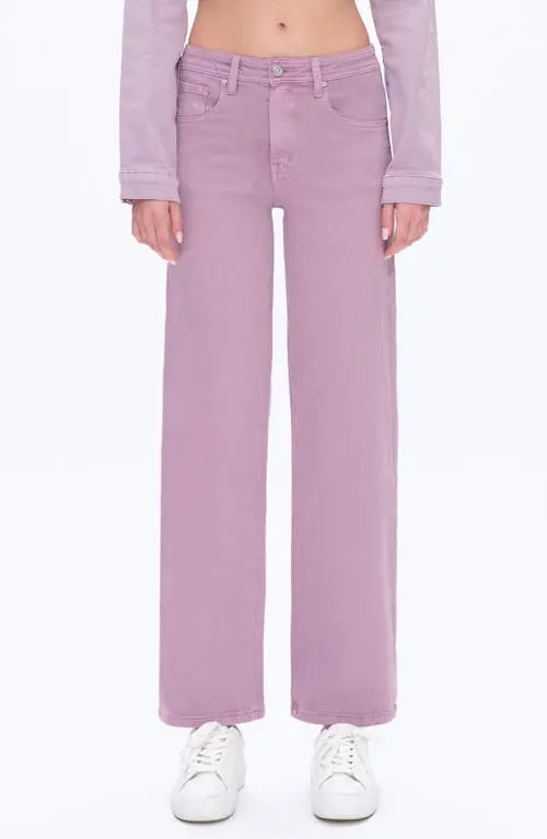 BAYEAS Flora High Rise Straight Jeans - Purple