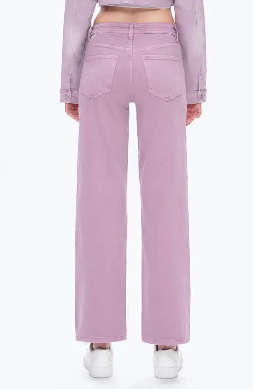 BAYEAS Flora High Rise Straight Jeans - Purple