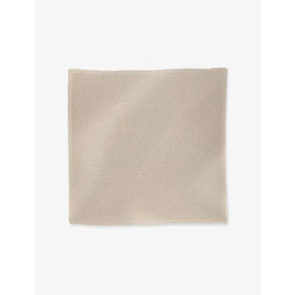 CARTIER Panthère De Silk And Cashmere Scarf - Beige