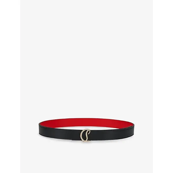 CHRISTIAN LOUBOUTIN Loubi54 Leather Belt - Black/loubi