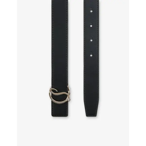 CHRISTIAN LOUBOUTIN Loubi54 Leather Belt - Black/loubi
