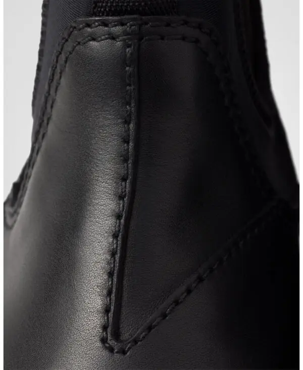 Prada Leather And Stretch Fabric Brixxen Boots