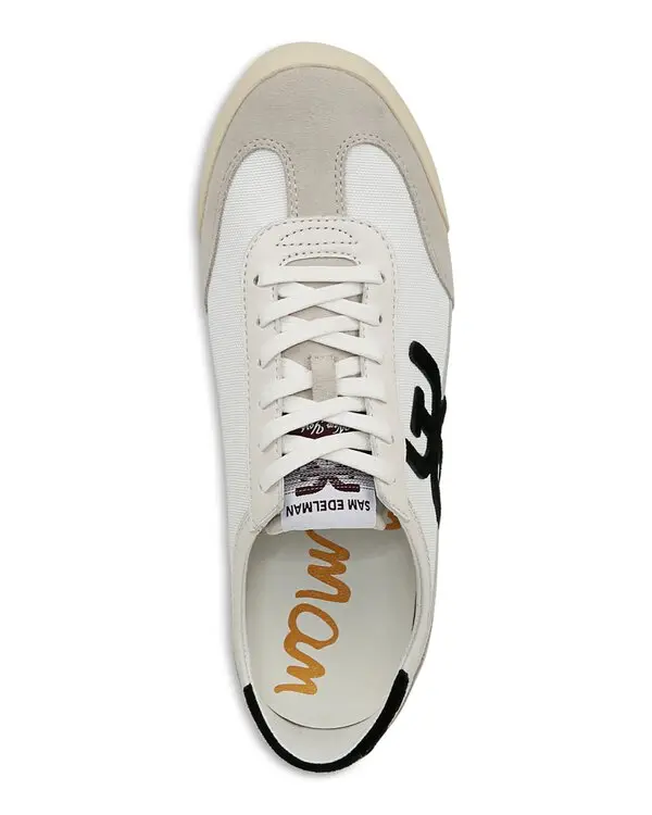 Sam Edelman Ivey Low Top Sneakers - Greige/white