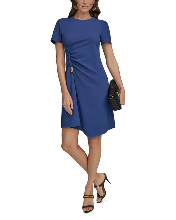 navy blue dress for baby girl Donna Karan New York Women's Colorblocked A-Line Dress