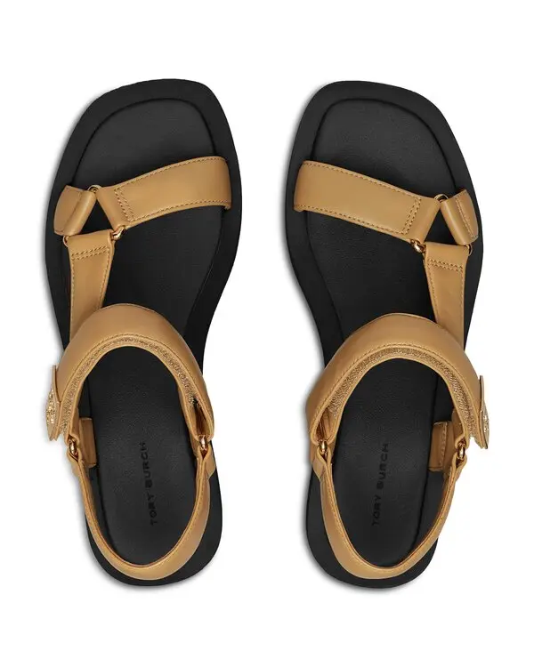Tory Burch Mellow Platform Sandals - Ginger Shortbread