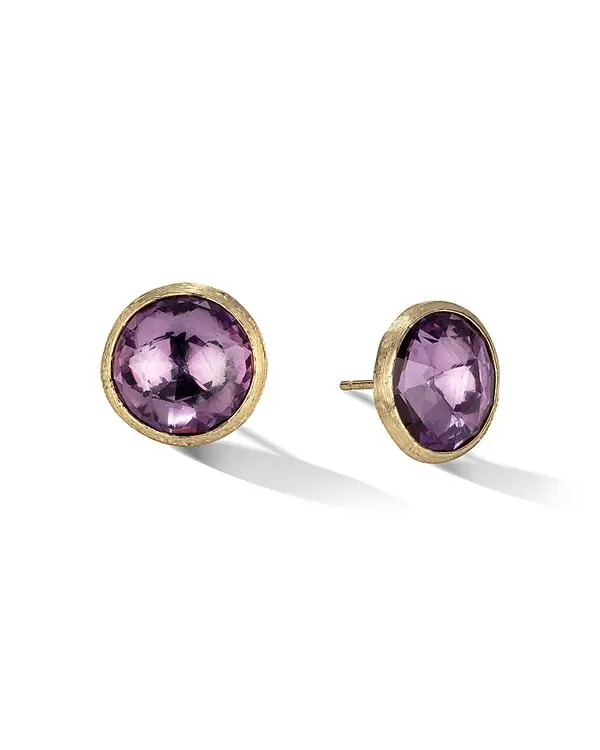 Marco Bicego 18k Yellow Gold Jaipur Stud Earrings - Amethyst