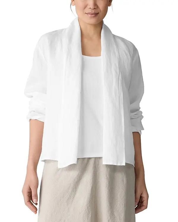 Eileen Fisher Linen Jacket - White