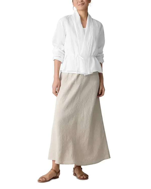 Eileen Fisher Linen Jacket - White