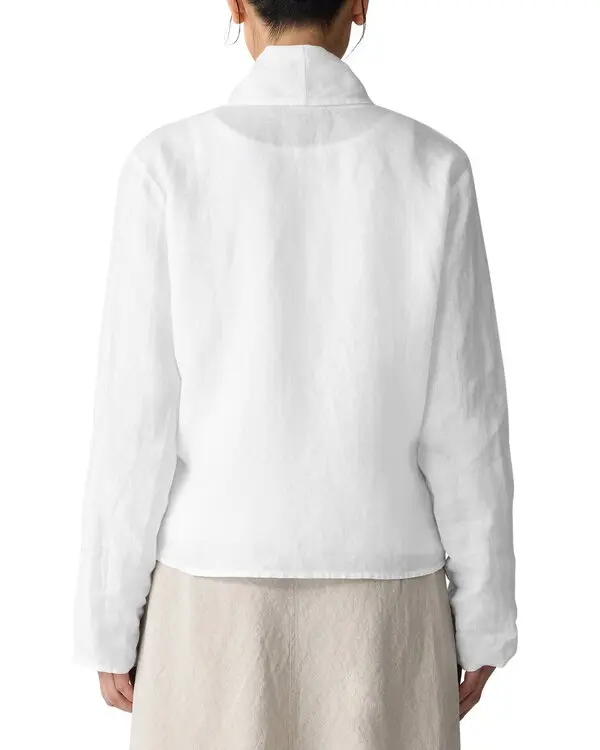 Eileen Fisher Linen Jacket - White