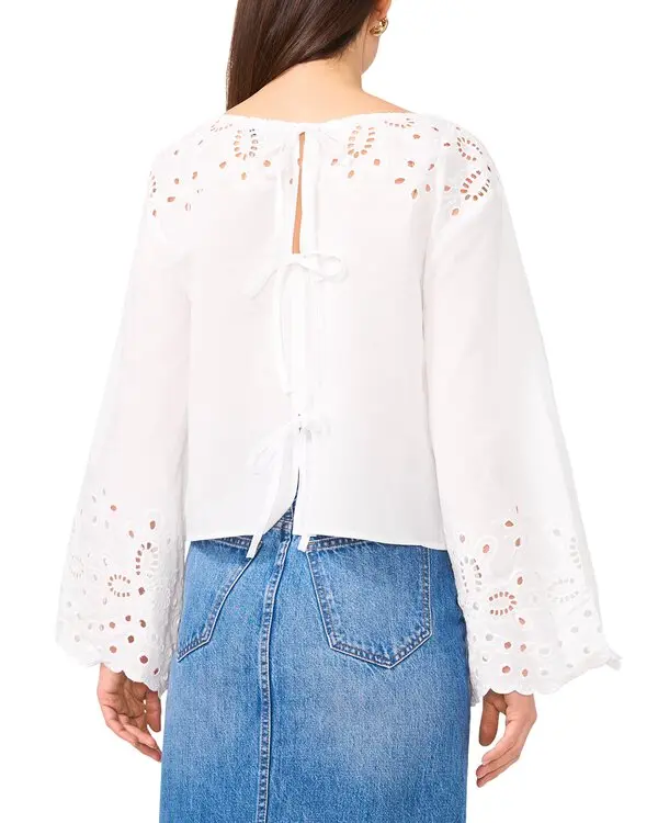 1.State Eyelet Blouse