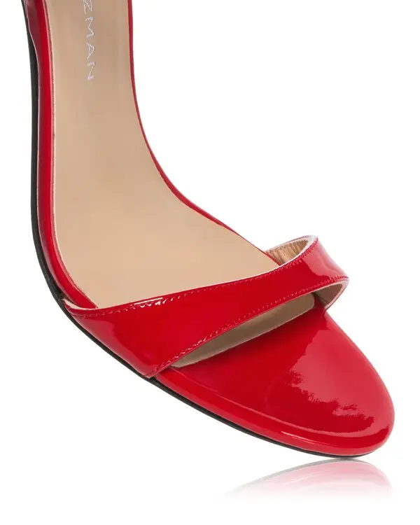 STUART WEITZMAN Nudist Wrap 100 Strappy High Heel Sandals - Cherry