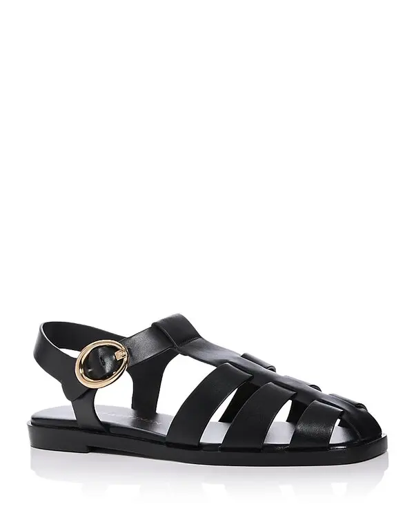 STUART WEITZMAN Villa Fisherman Sandals - Black