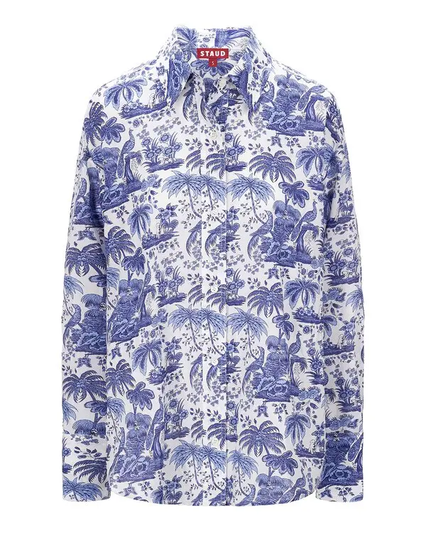 Staud Colton Shirt Swim Cover-up