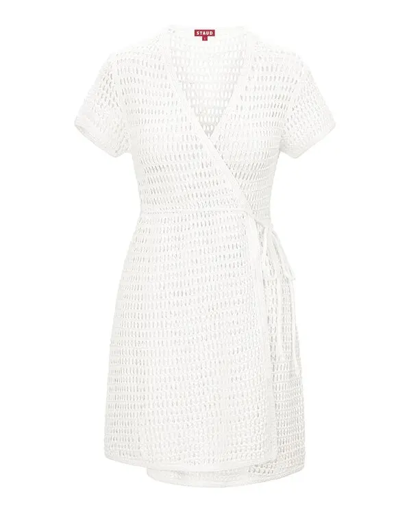 Staud Spritz Wrap Dress Swim Cover-up - Ivory