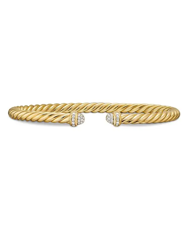 David Yurman Cablespira Flex Station Bracelet - Gold