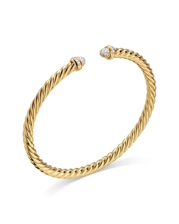 David Yurman Cablespira Flex Station Bracelet - Gold