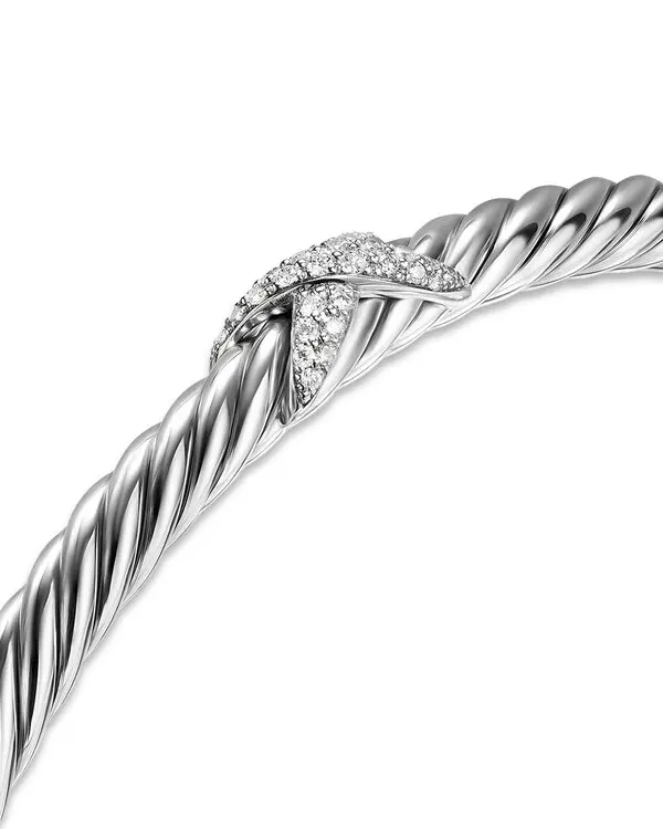 David Yurman Cable Flex X Station Bracelet - Silver