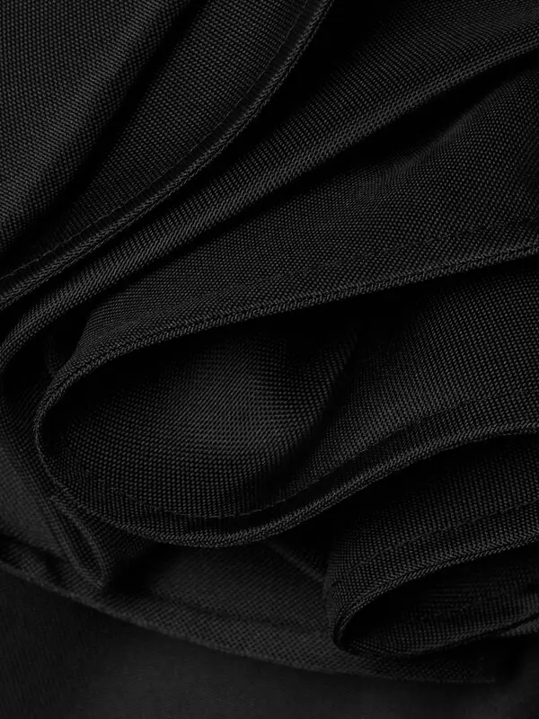 Carolina Herrera One-sleeve Ruffled Silk-gazar Top
