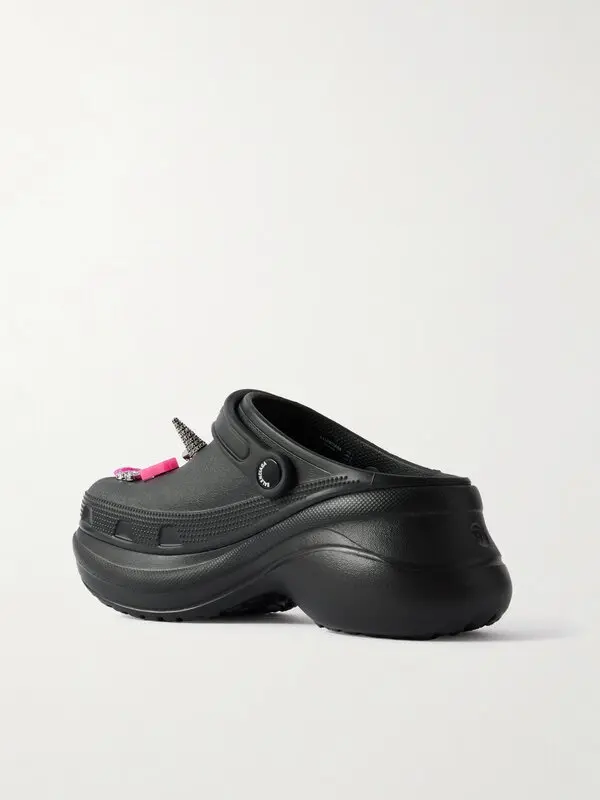 Balenciaga Crocs™ Embellished Mules