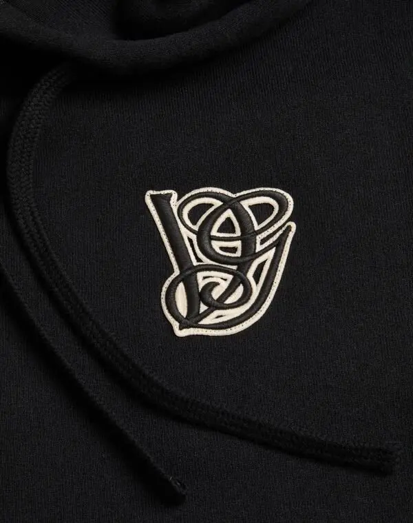 Valentino Garavani Hooded Cotton Sweatshirt With Vg Patch