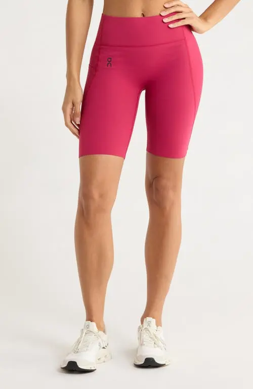 On Studio High Waist Bike Shorts - Grenadine