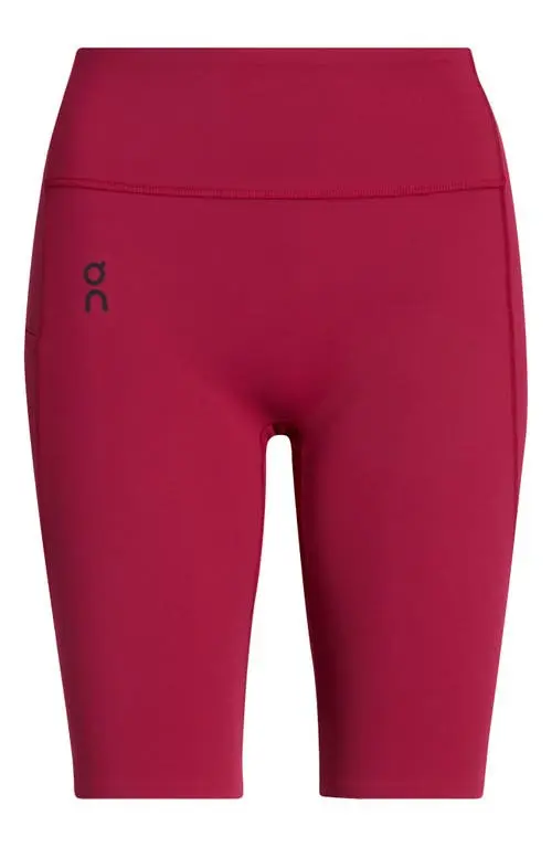 On Studio High Waist Bike Shorts - Grenadine