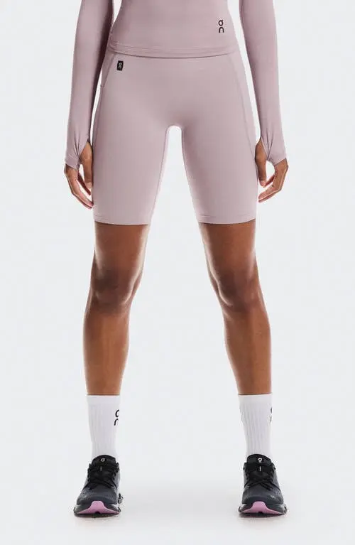 On Studio High Waist Bike Shorts - Heron
