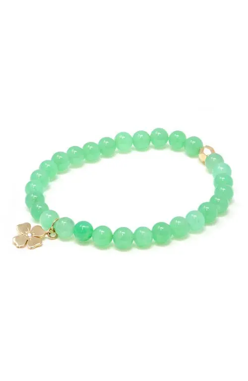 Anzie Boheme Charm Stretch Bracelet - Green