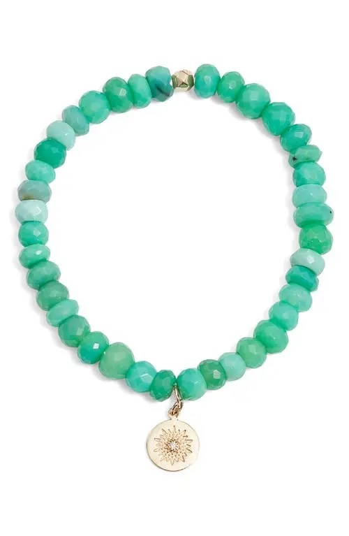 Anzie Boheme Charm Stretch Bracelet - Green
