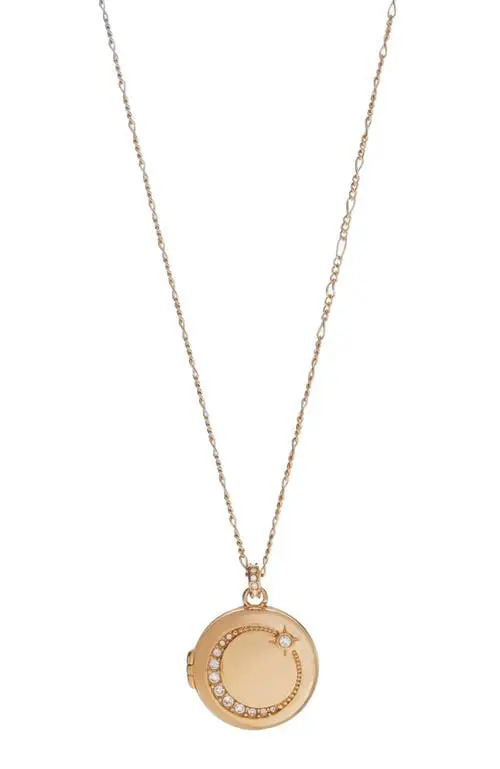 ALEX AND ANI Mother Locket Pendant Necklace - Gold