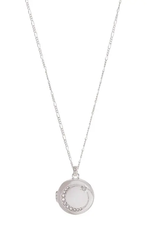 ALEX AND ANI Mother Locket Pendant Necklace - Silver
