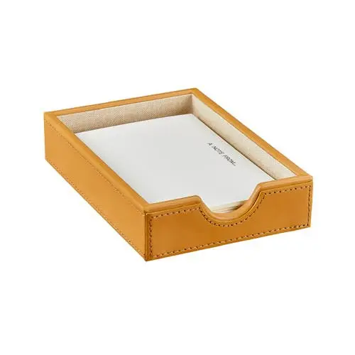 GRAPHIC IMAGE Classic Leather Memo Tray - Tan