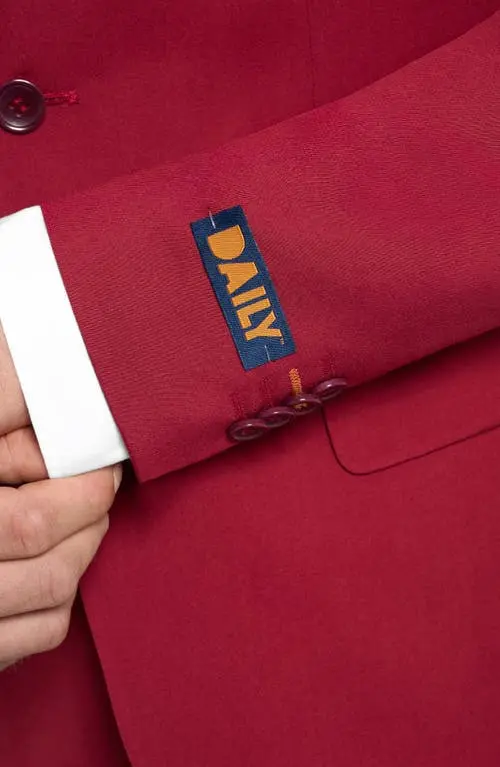 Opposuits Daily Slim Fit Bright Burgundy Suit
