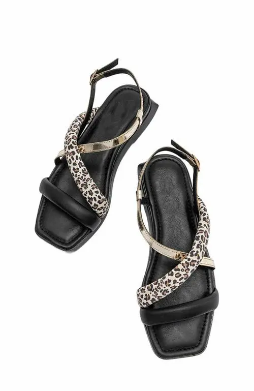 FOREVER & ALWAYS SHOES Leamil Leather Sandal