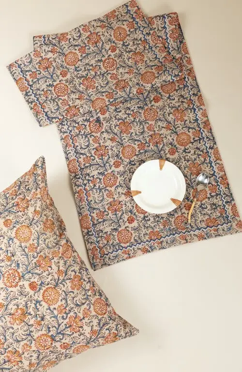 NINÉH Sunset Horizon Kalamkari Handcrafted Pillowcover