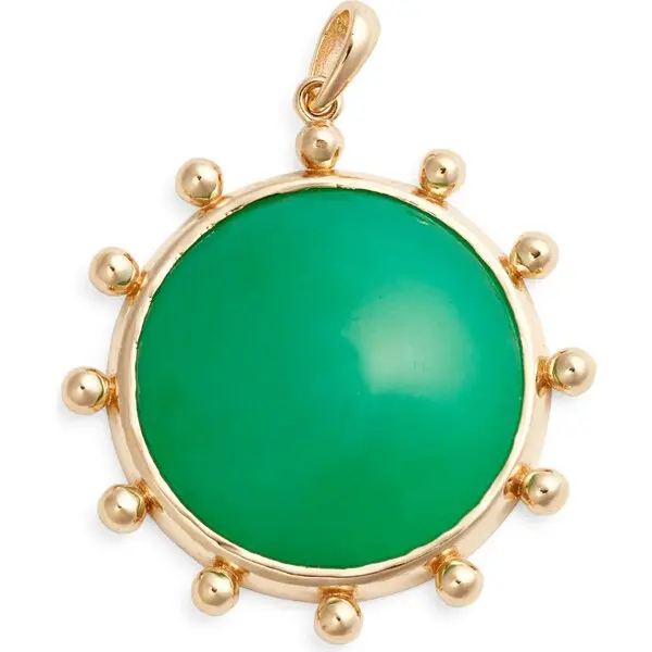 Anzie Dew Drop Grande Marine Pendant - Green