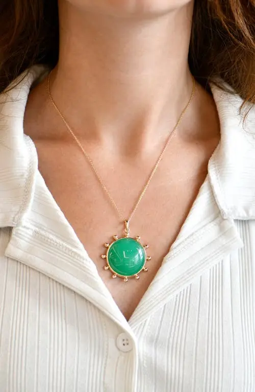 Anzie Dew Drop Grande Marine Pendant