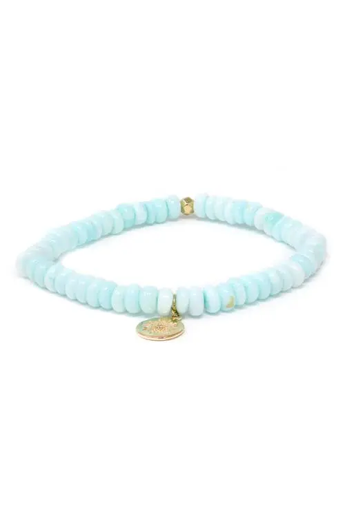 Anzie Boheme Milly Charm Bracelet - Turquoise/ Aqua