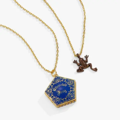 ALEX AND ANI Harry Potter Chocolate Frog Necklace Set - Blue