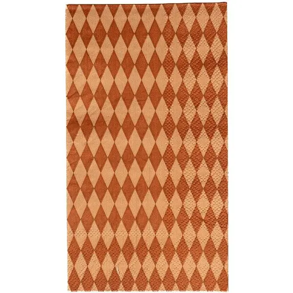 JOLLITY & CO Harlequin Guest Napkins - Café Con Leche