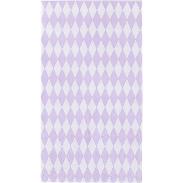 JOLLITY & CO Harlequin Guest Napkins - Purple Posse
