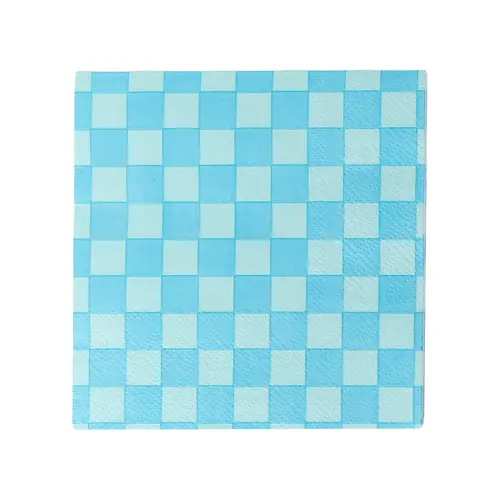 JOLLITY & CO Checkered Large Napkins - Out Of The Blue