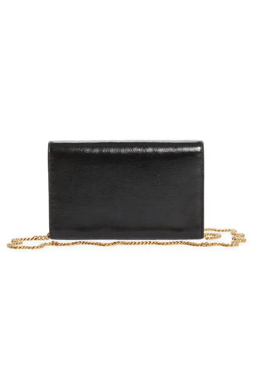 Saint Laurent Uptown Leather Wallet On A Chain